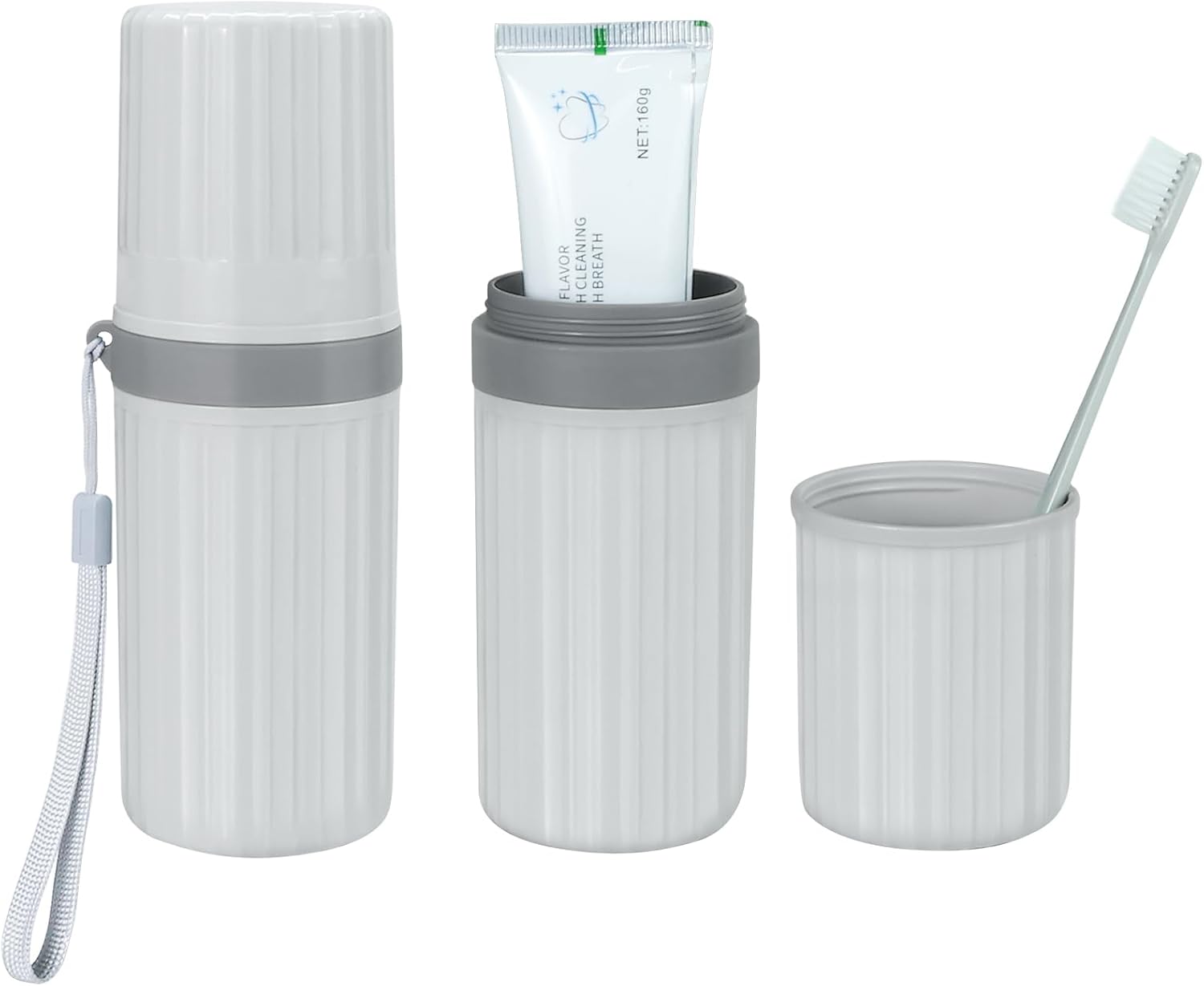 Amazon.com: Mulbozy Travel Toothbrush Holder, Large Travel Toothbrush ...