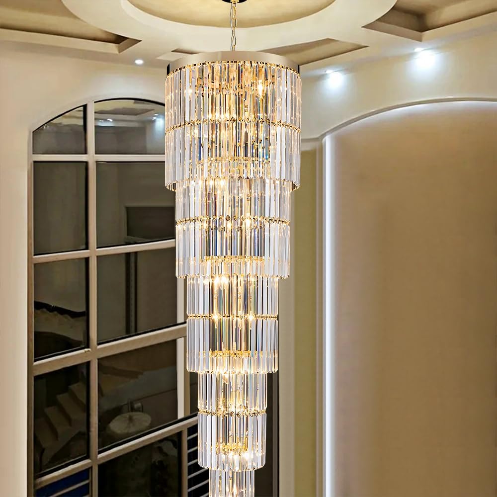 FRENCH EMPIRE CRYSTAL CHANDELIER LIGHTING 6FT TALL! - PERFECT FOR AN ...