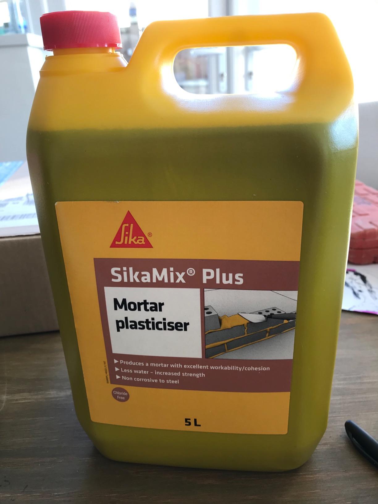 Sika SikaMix Plus Chloride Free Mortar Plasticiser – Mortar Admixture ...