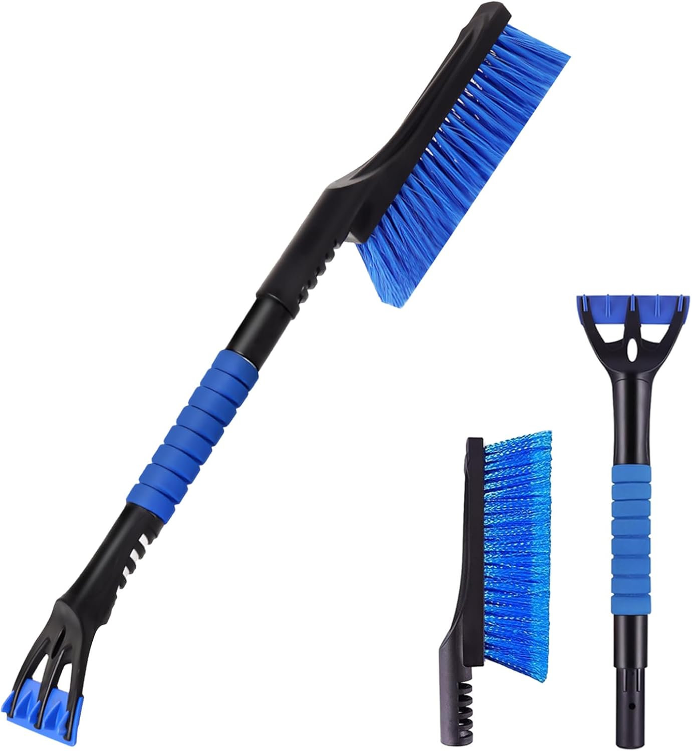 DOLILO Eiskratzer Auto mit Besen, 2 in 1 Schneebesen Auto, Abnehmbarer ...