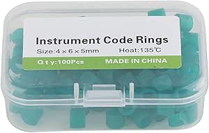 Amazon.com: Color Code Rings, 100pcs Dental Color Code Rings, Dental ...