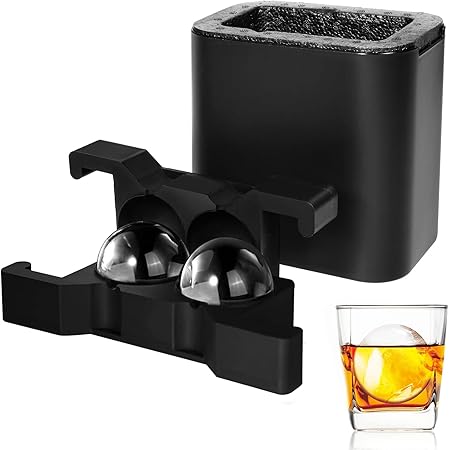 Amazon.com: Crystal Clear Ice Ball Maker - 2.35 Inch Large Round Clear ...