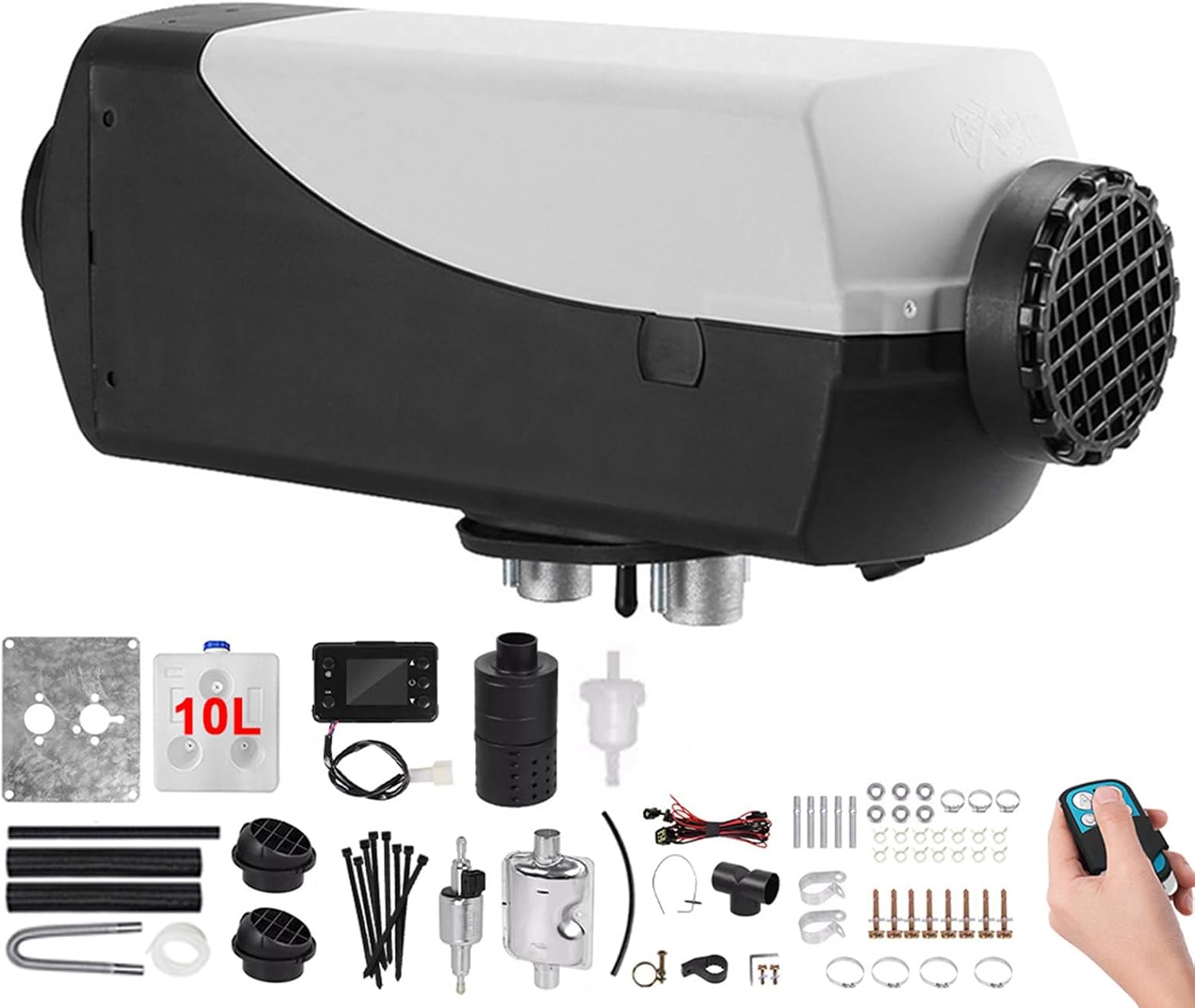 12V Air Diesel Heater, 5KW 10L Tank Parking Heater with Remote Control ...