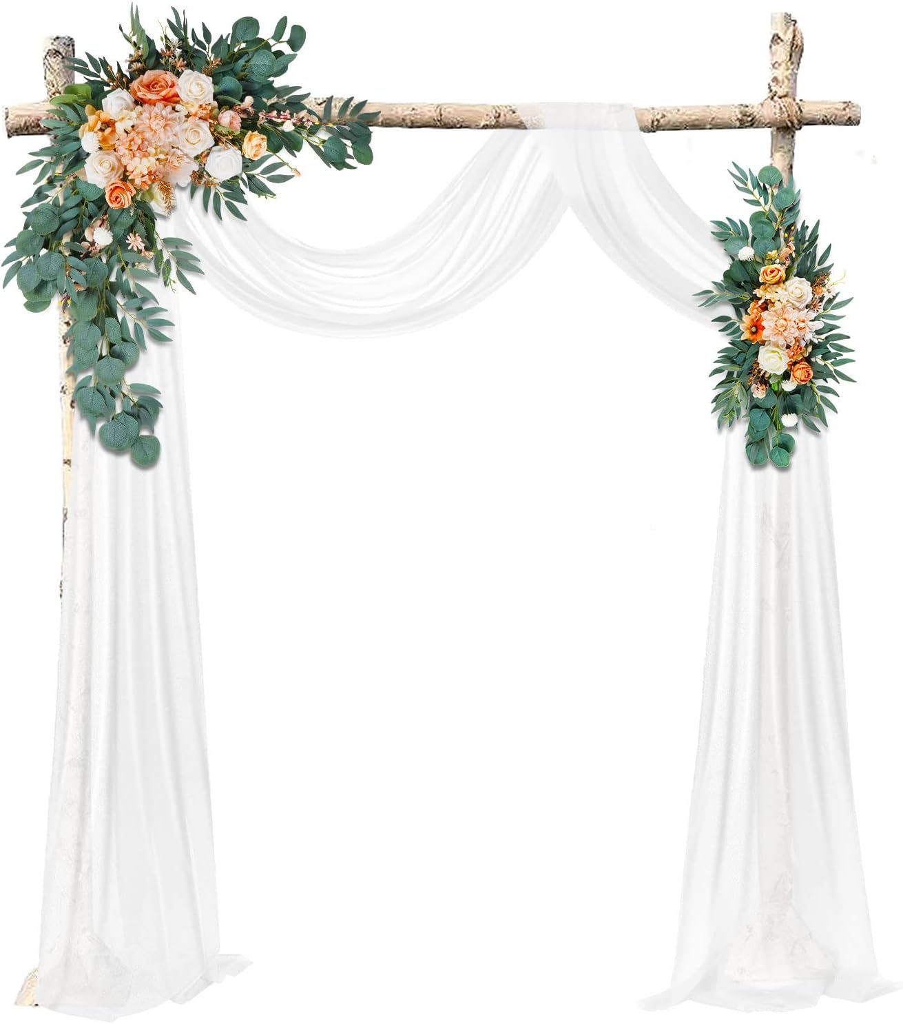 Amazon.com: Champagne Wedding Arch Flower Swag Set of 3 Wedding Arch ...