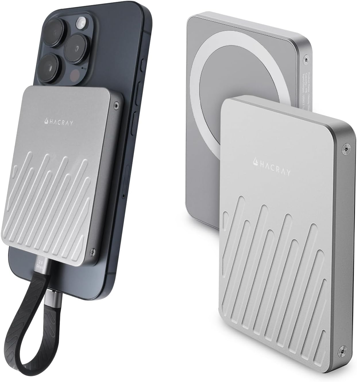 Amazon.com: HACRAY MagDrive 1TB Portable SSD, External [iPhone ProRes ...