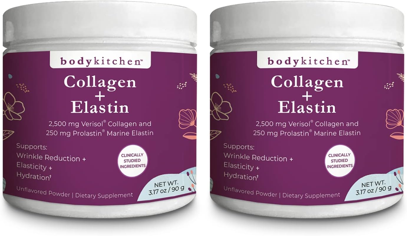 Amazon.com: Body Kitchen Pro-Elastin, 1000 mg Elastin Supplement, Help ...