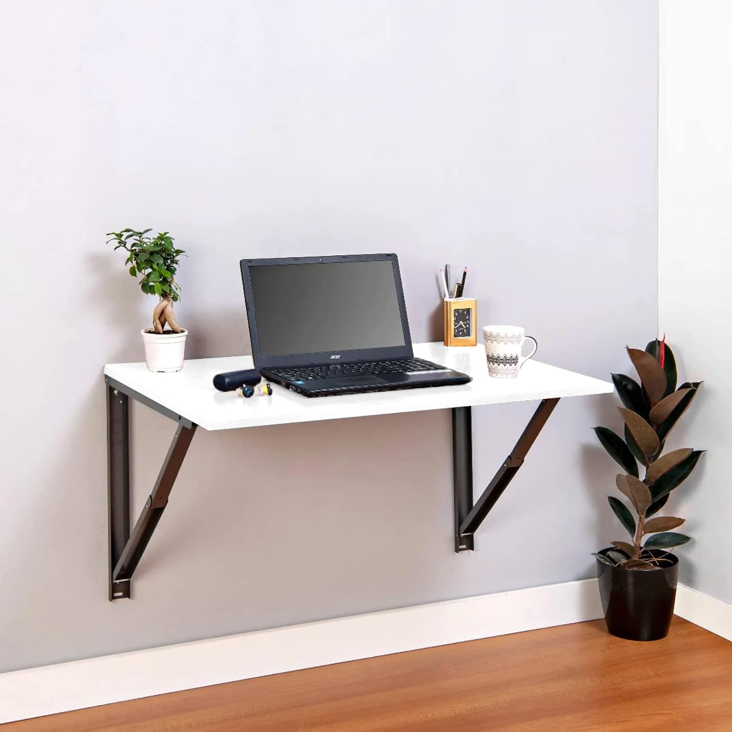 ARTEMIST Wall Mounted Folding Table for Home Office, Laundry Room, Wall ...