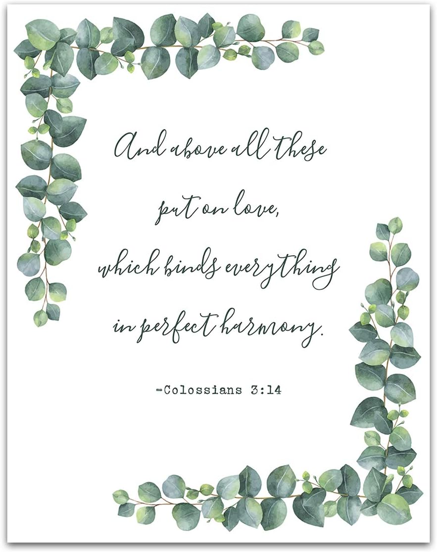 Amazon.com: TJ Originals Book of Colossians Bible Quote Wall Art ...