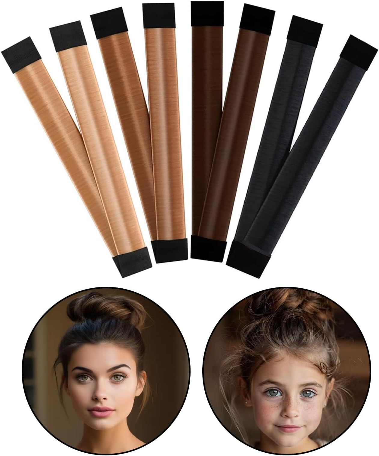 Amazon.com: 4 Pack Hair Bun Maker, Easy Bun Maker for Long Hair, Ballet ...