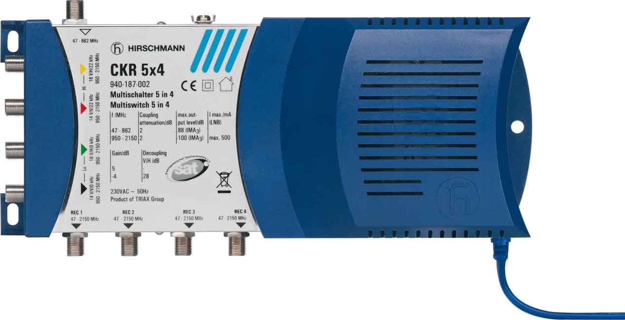 Hirschmann Triax Multischalter CKR 5x4 ET1903821: Amazon.de: Elektronik ...