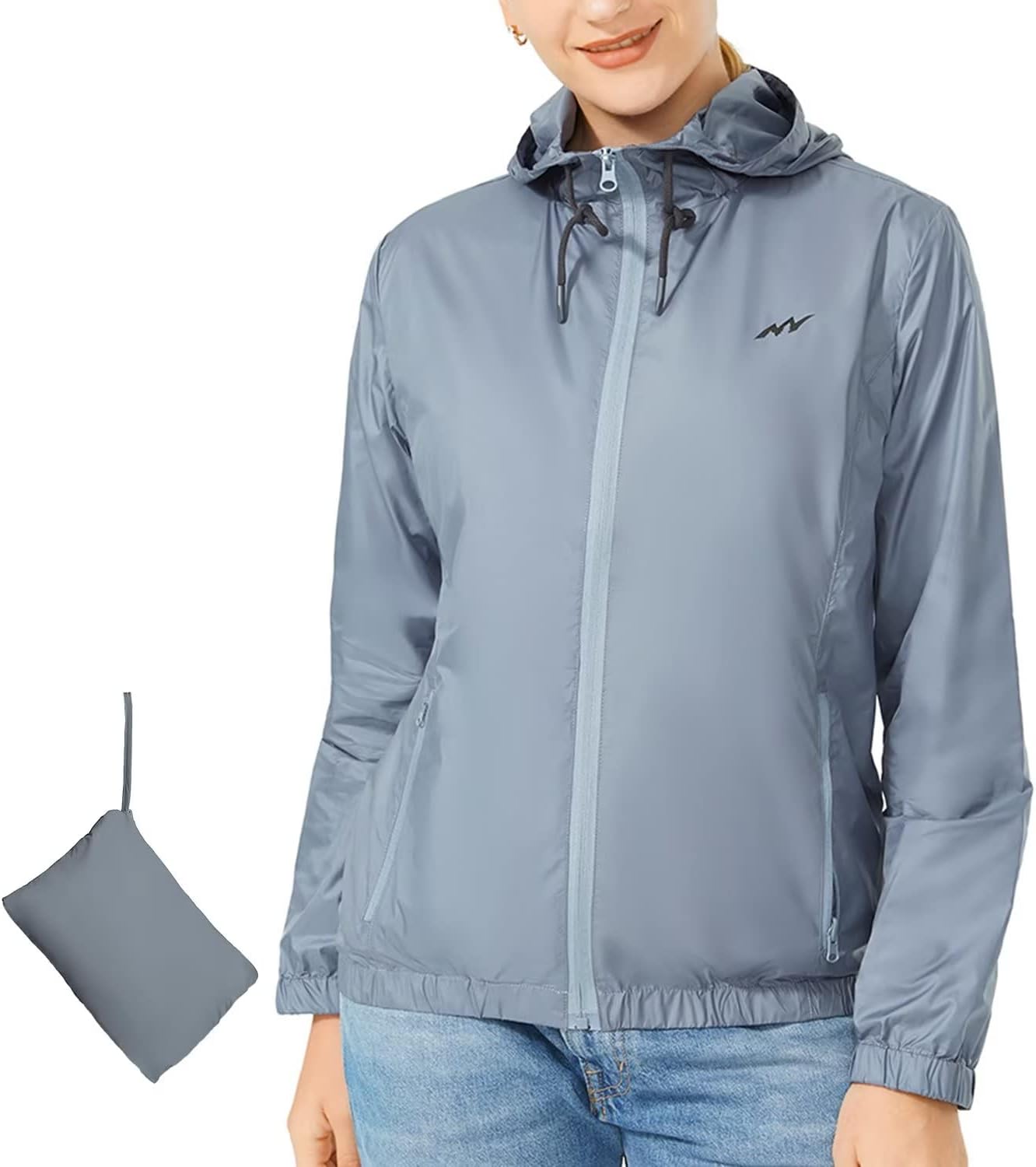 Amazon.com: MONSTER VALLEY Women Running Rain Lightweight Jacket ...