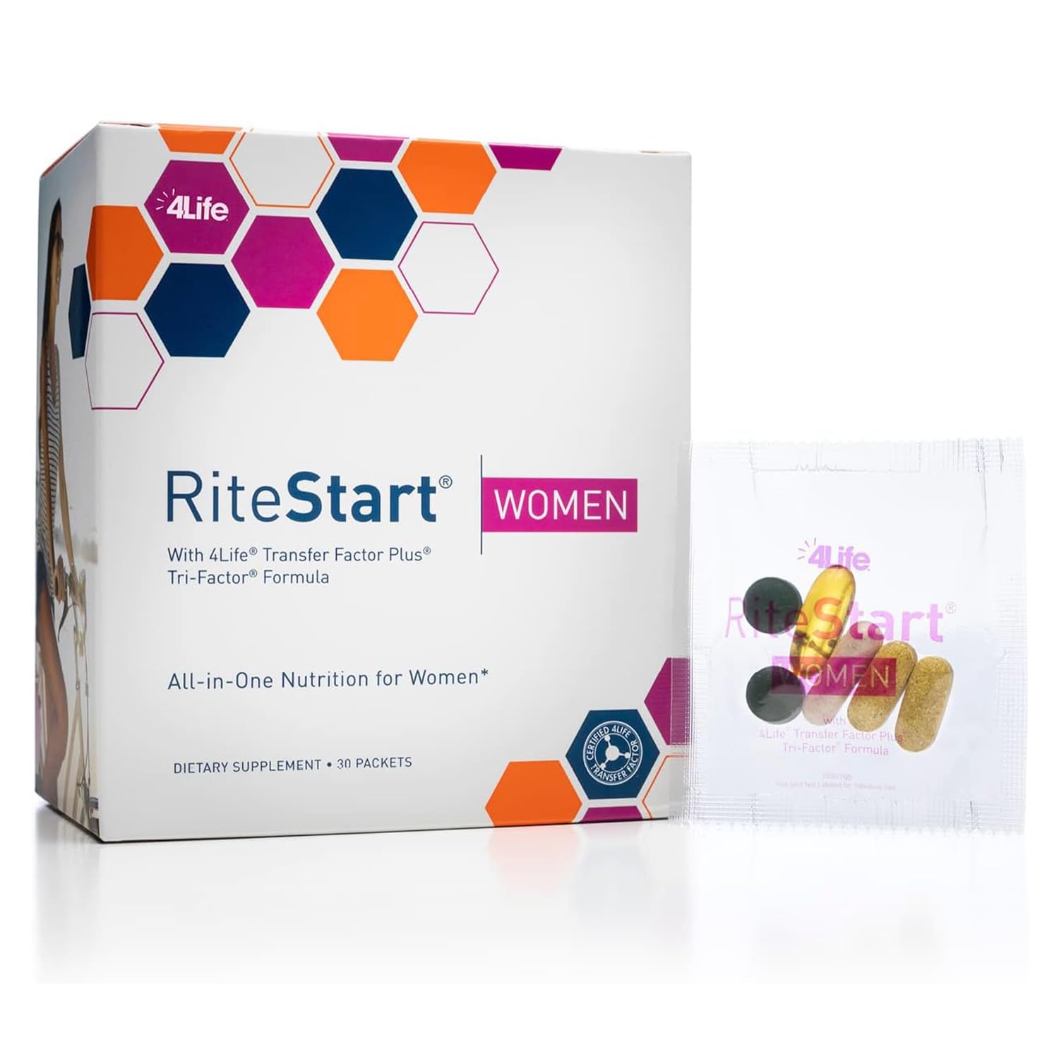 Amazon.com: 4Life RiteStart Women - Daily Nutritional Pack Supports ...