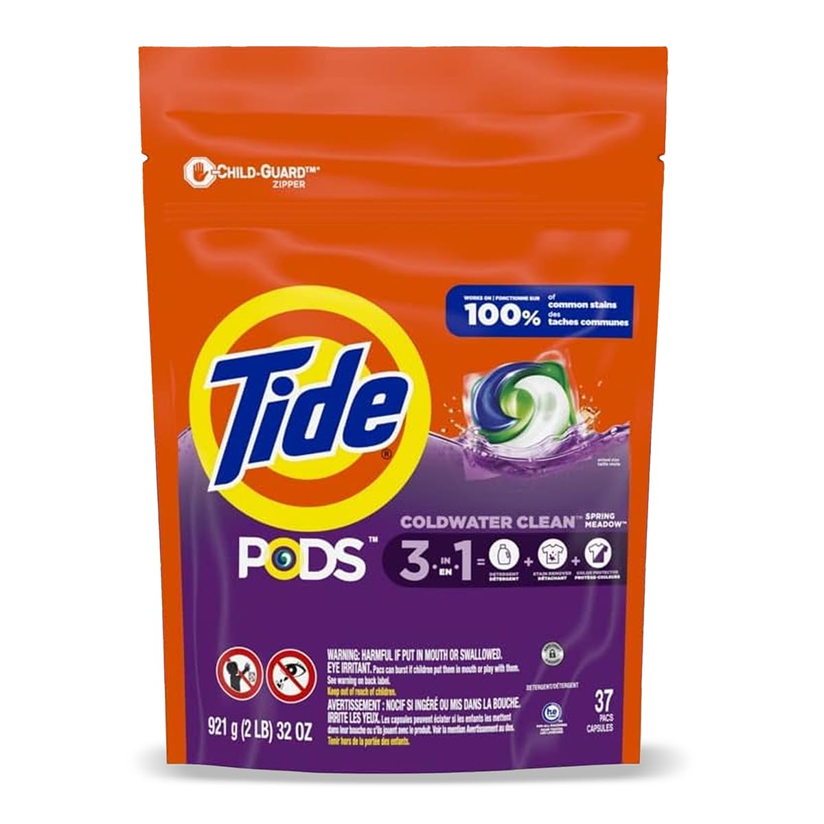 Amazon.com: TIDE PODS Laundry Detergent Soap Pacs, Spring Meadow Scent ...