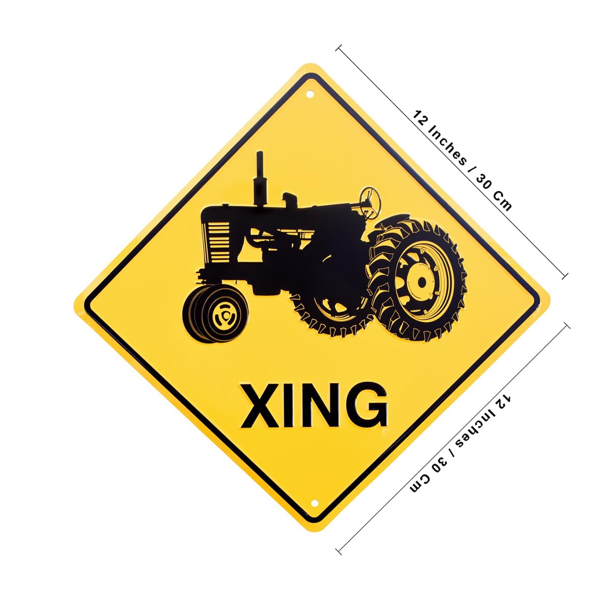 Tractor Crossing Road Sign Farm Bureau Reminds Motorists To Drive