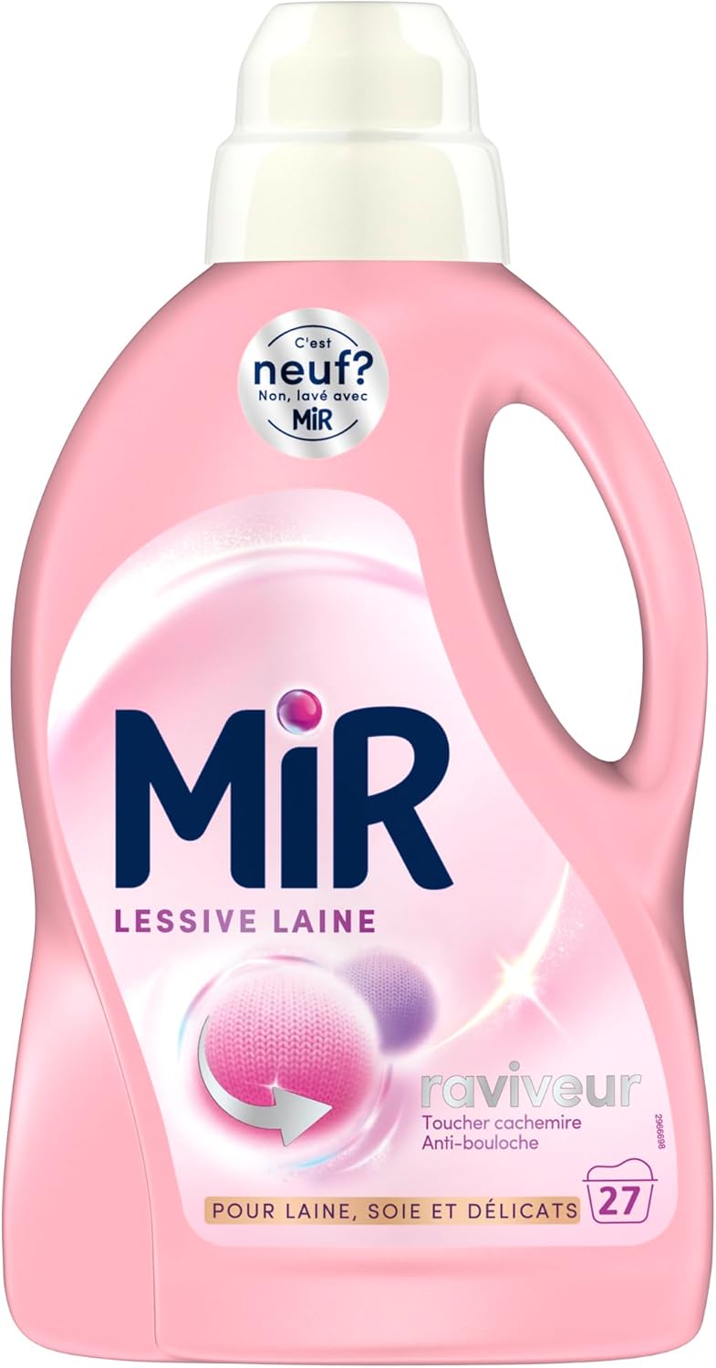 Mir Lessive Liquide Laine Main & Machine Formule Unique 3en1, 1.35L ...