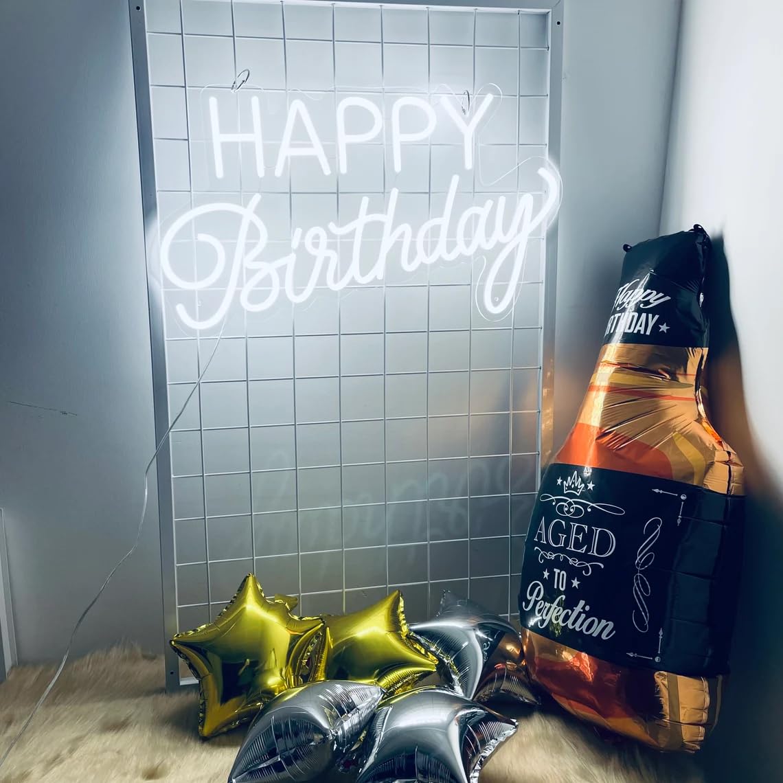 Amazon.com : Happy Birthday Neon Sign, LED Neon Happy Birthday Light ...