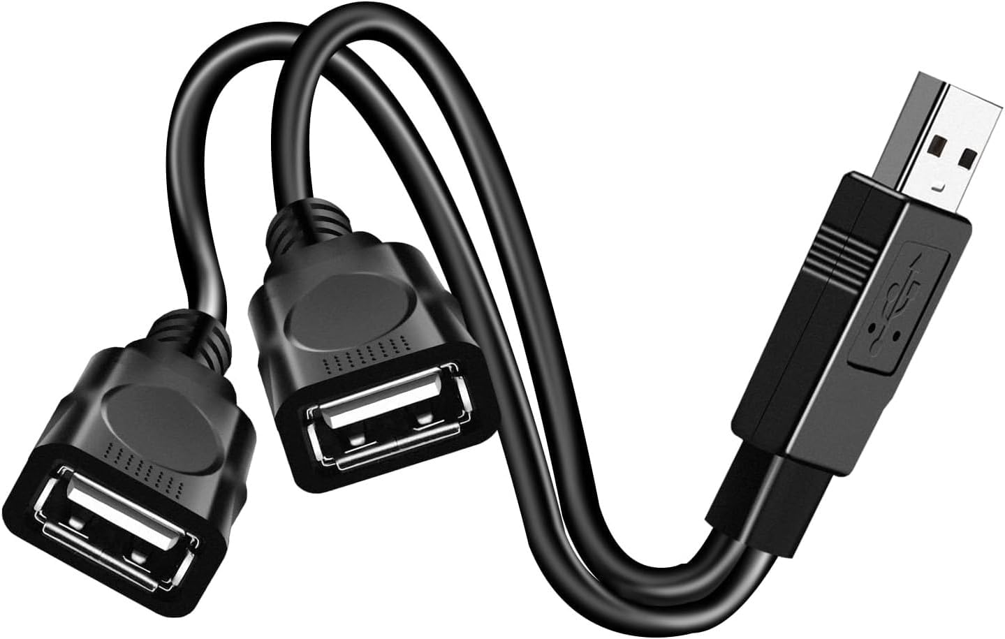 Amazon.com: USB 2.0 A Male to 2 Dual USB Female Jack Y Splitter Hub ...