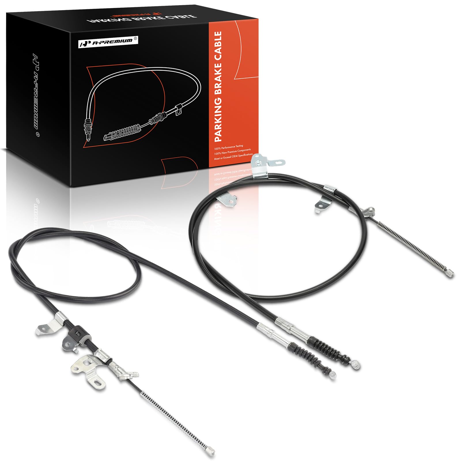 A-Premium Rear Driver and Passenger Side Parking Brake Cable Assembly ...