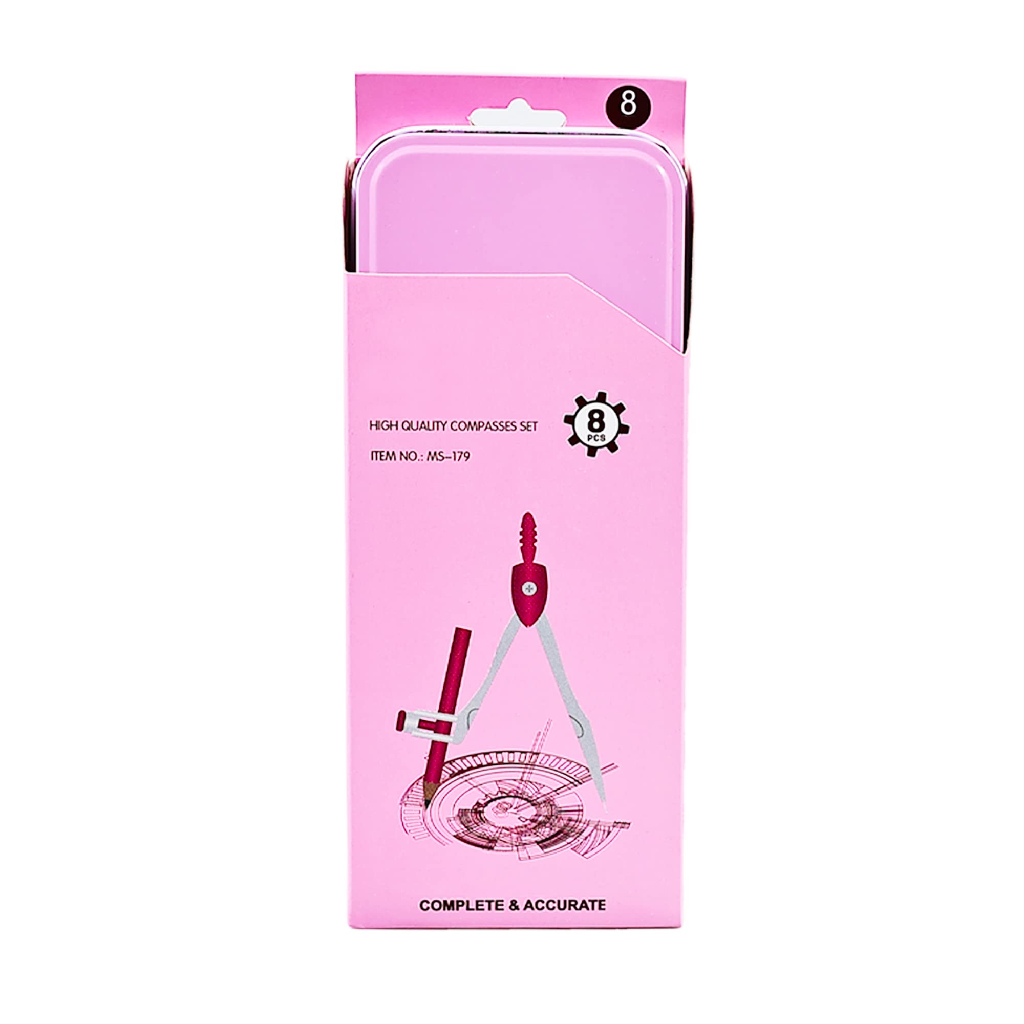 Buy Geometry Set 8 Pieces Math Supplies Kit,Geometry Precision Tool ...