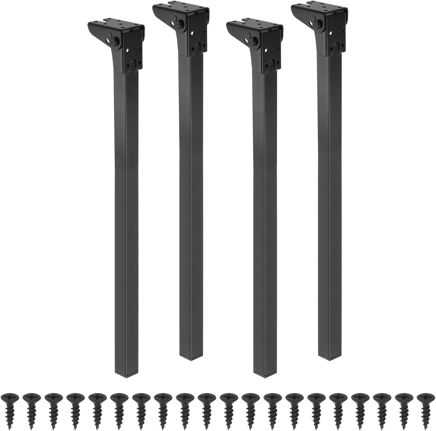 Amazon.com: uxcell Folding Table Legs, 4pcs 65cm(25.6") Metal Foldable ...