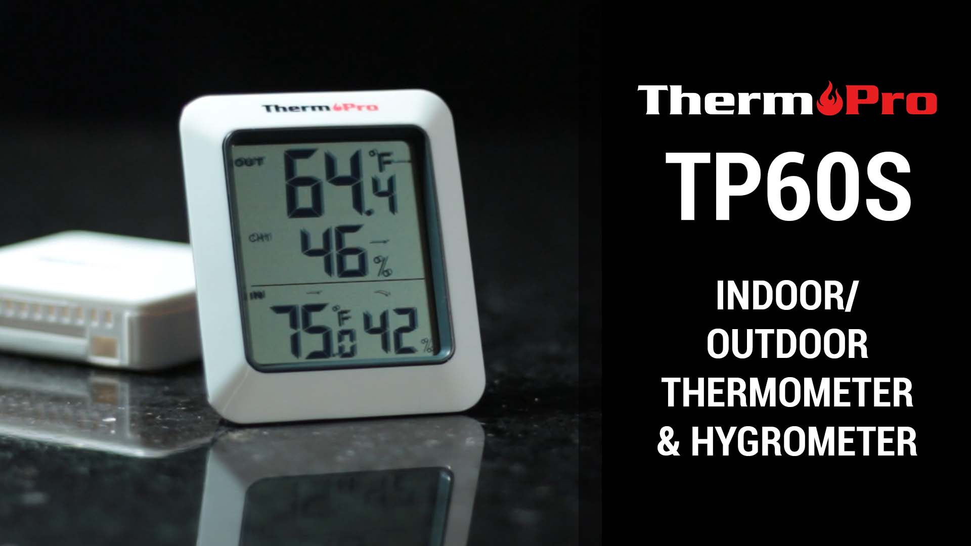 Watch ThermoPro TP60S Hygrometer Indoor Outdoor Thermometer on Amazon Live