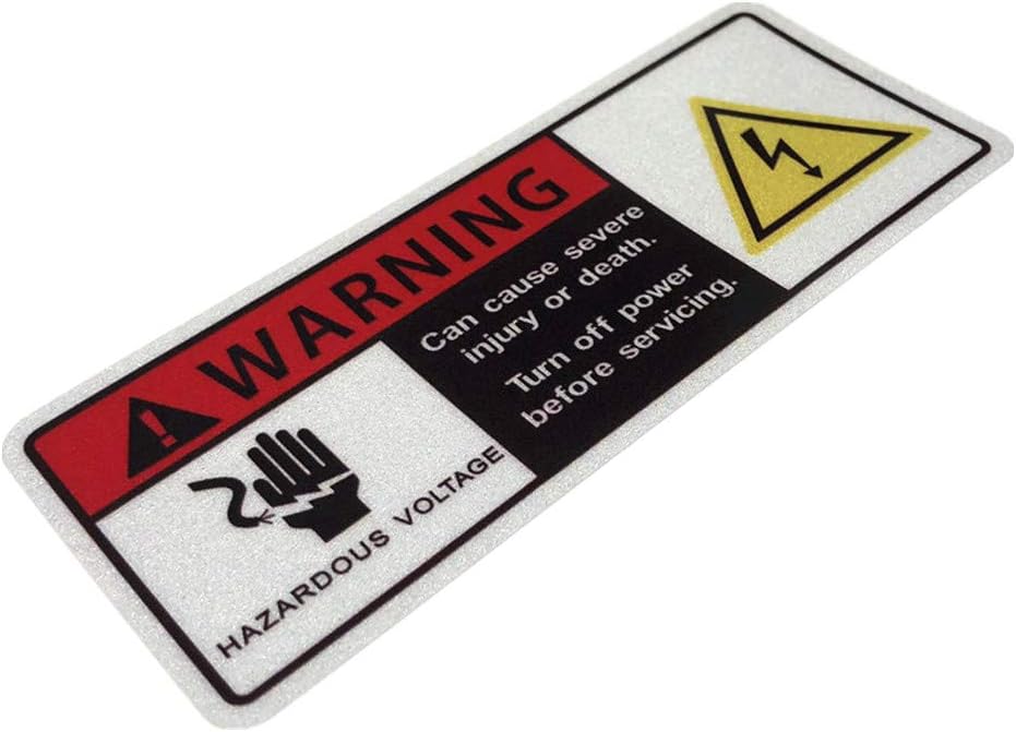 Amazon.com: Horayten 2X Car Styling Vinyl Tape Warning Hazardous ...