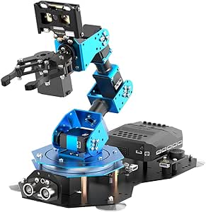 Amazon.com: LewanSoul Robotic Arm AI Vision Voice Control for Arduino Scratch Python 6DOF Smart ...