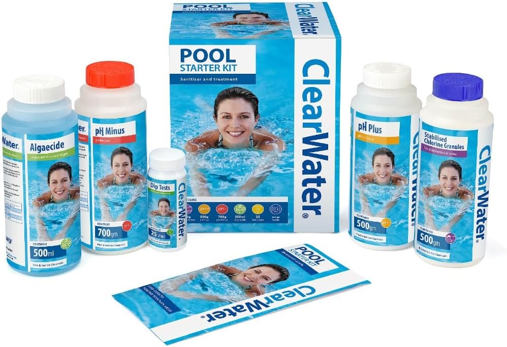 Clearwater Pool Chemical Starter Kit for Above Ground Pool and Paddling ...