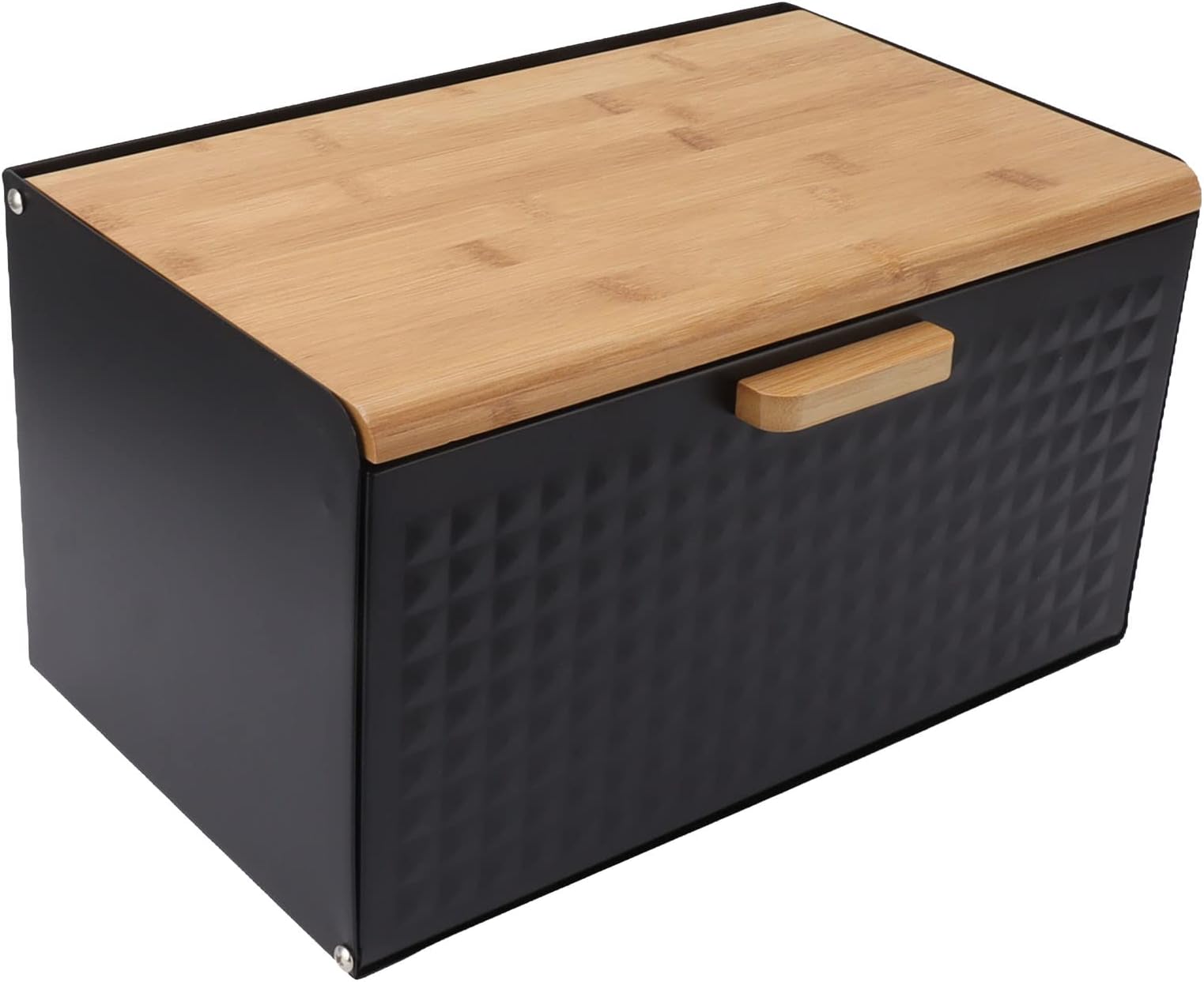 Amazon.com: Fdit Wooden Bread Box Baking Overweight Storage Box Lid Bin ...