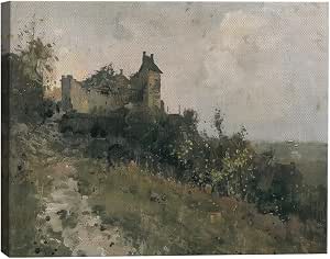 Amazon.com: HomeGiftCentral Crumbling Castle Ruins on a Hill Rustic ...