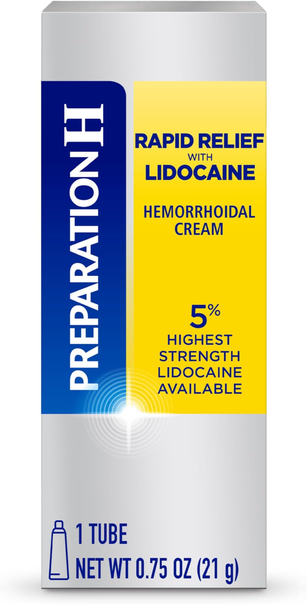Amazon.com: Preparation H Rapid Relief Hemorrhoid Cream with Lidocaine ...