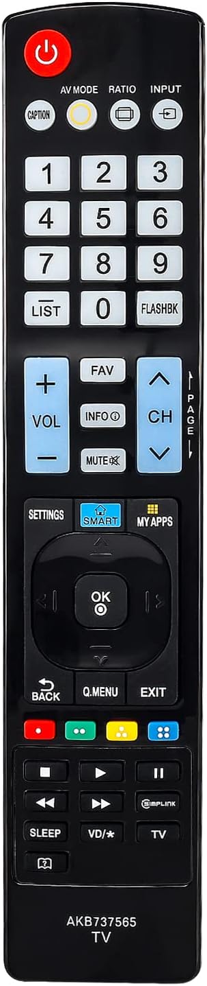 Amazon.com: AKB737565 Remote Control Replacement for LG Smart TV ...