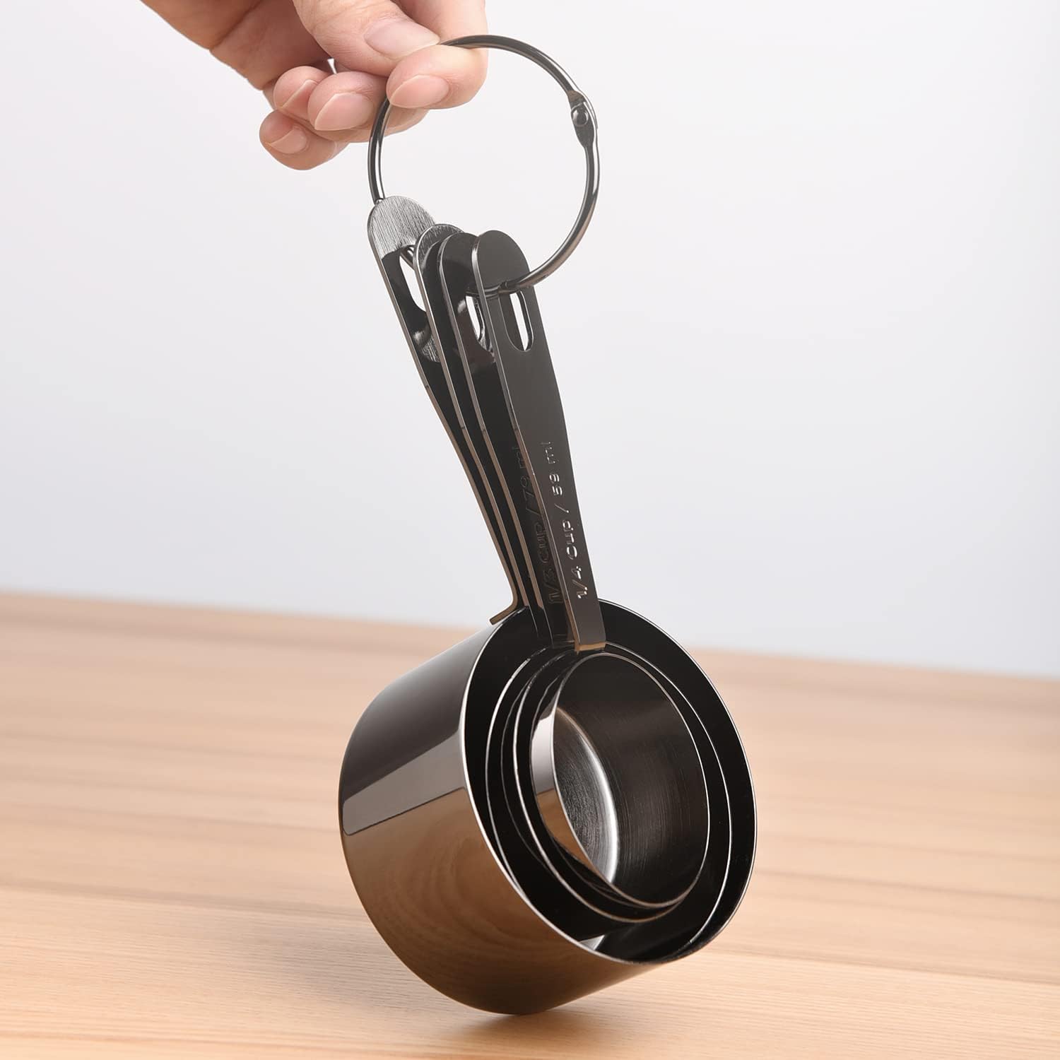 Buy Rebekah Measuring Cups Set of 4, Stainless Steel Kitchen Metal ...