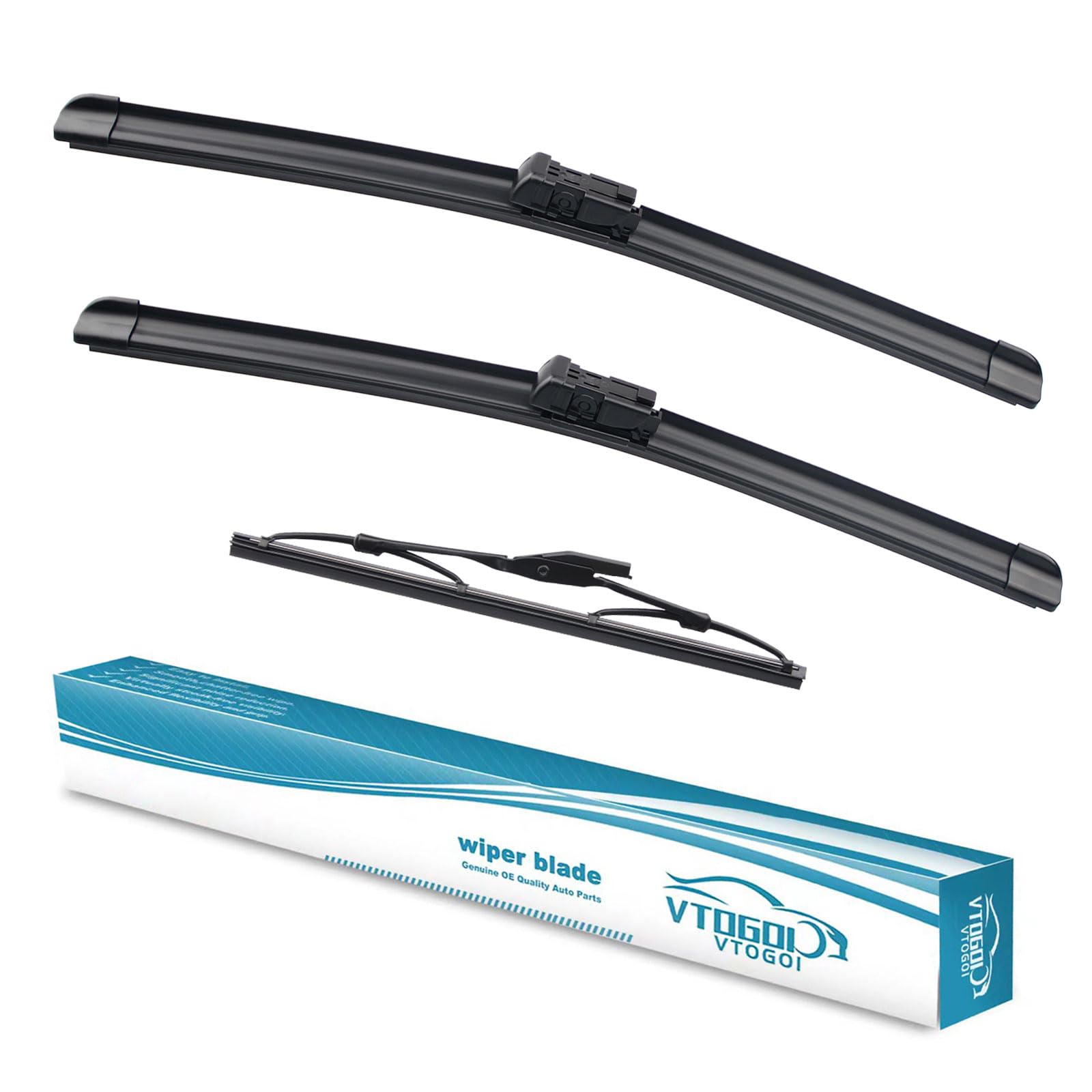 Amazon.com: VTOGOI Wiper Blades With Rear Wiper Blades Set For Land ...
