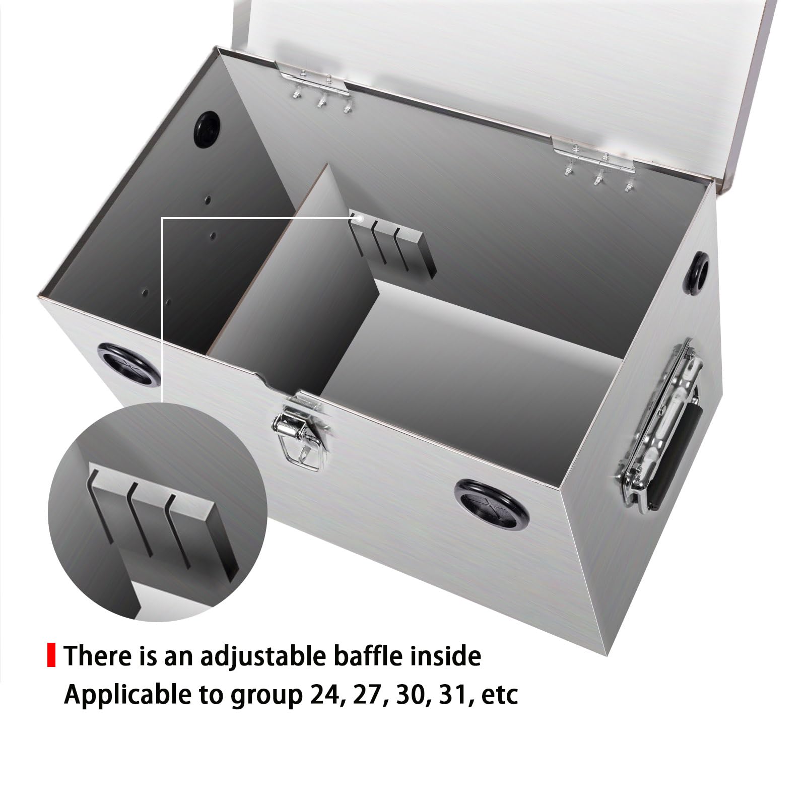 Snapklik.com : Peastorm 12V Car/RV/Marine Battery Box, Lockable ...