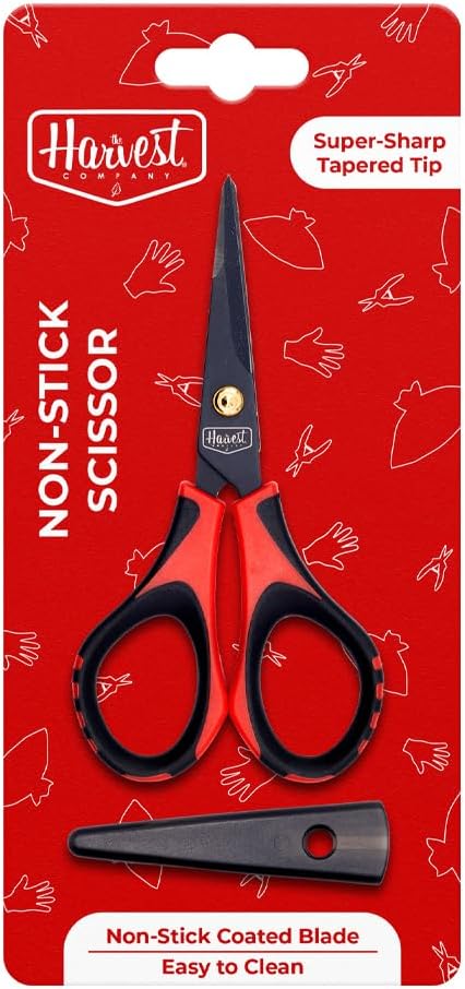 Amazon.com: The Harvest Company Non-Stick Scissor, 5 Inch, Compact ...
