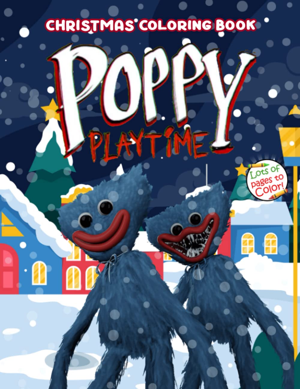 Poppy Playtime Christmas Coloring Book Huggy Wuggy Coloring Book 50 ...