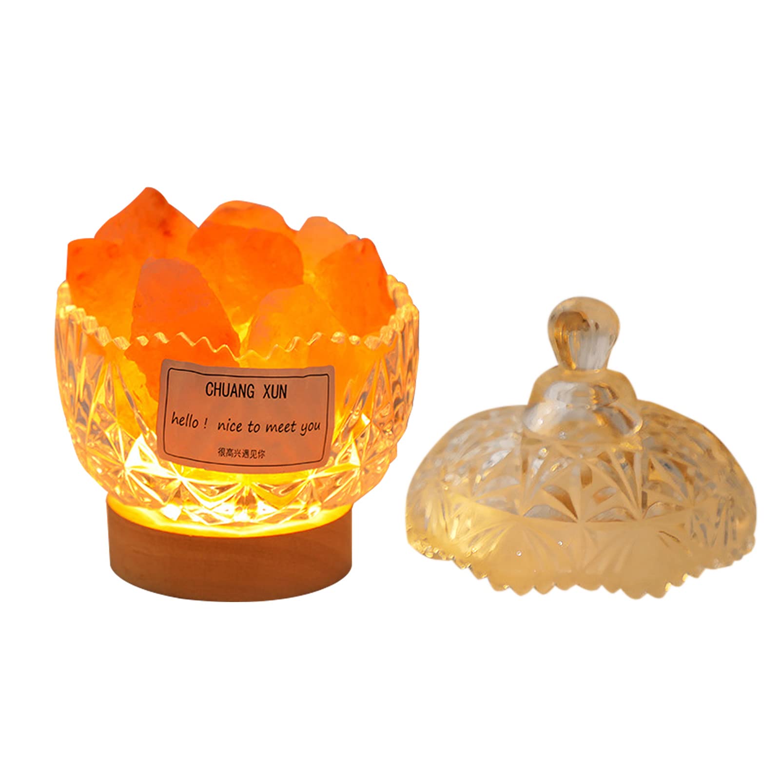 Amazon.com: Sempoda Natural Crystal Salt Lamp Essential Oil Diffuser ...