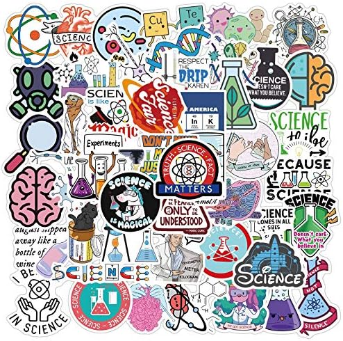 Amazon.com: 100 Pcs Natural Sciences Stickers Pack, Physics, Chemistry ...