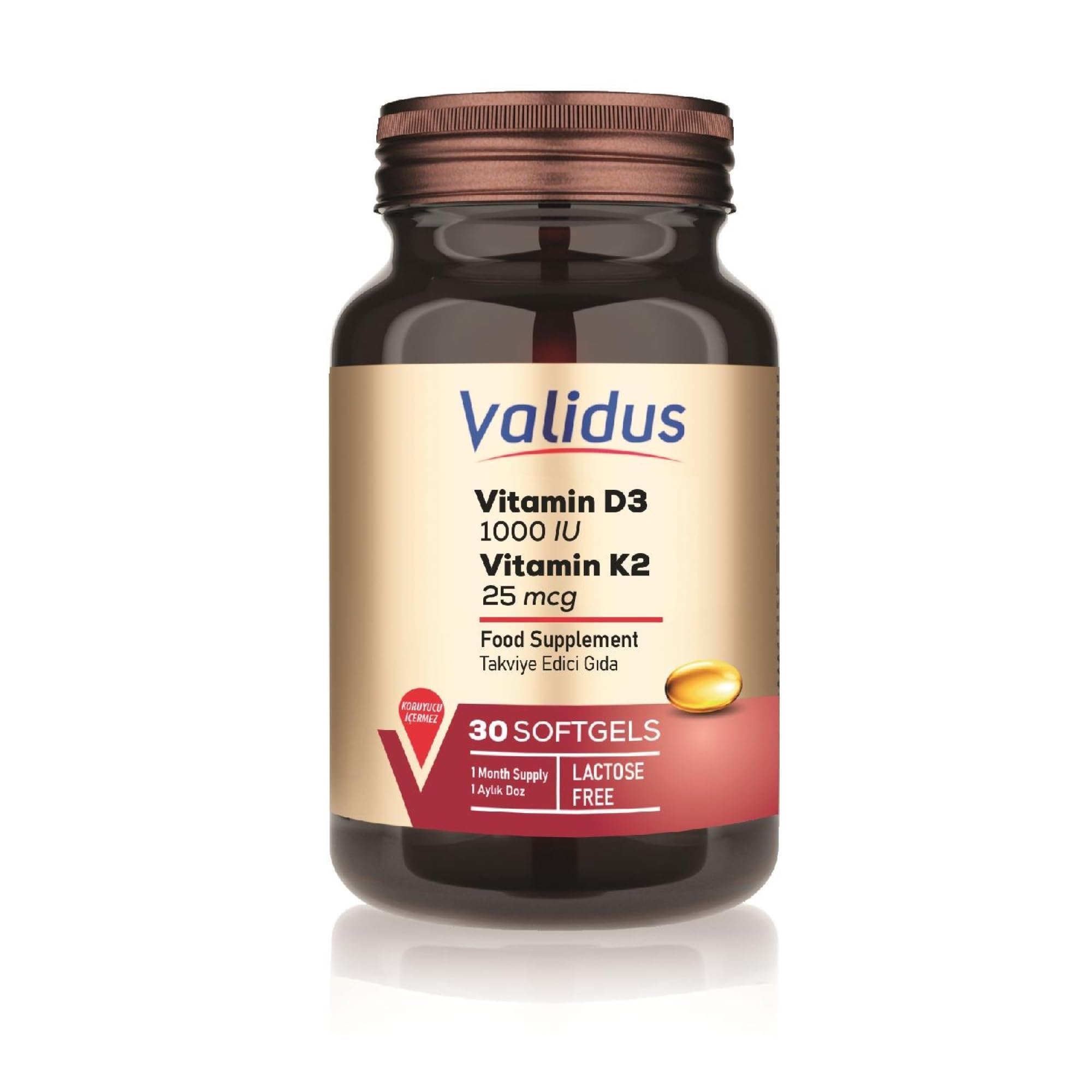 Amazon.com: Validus Premium Formula Vitamin D3 + K2 Supplement High ...