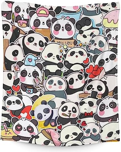 Amazon.com: Panda Blanket Gifts - 50"x60" Cute Throw Blanket for Kids ...