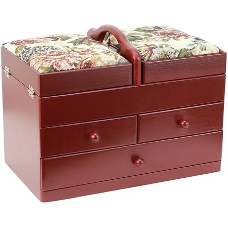 Amazon.com: PRIMO SUPPLY Expandable Sewing Box - Seamstress Wooden Box ...