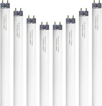 Konideke 24 inch F17T8 17 Watts Light Bulb 2 Foot Straight Fluorescent ...