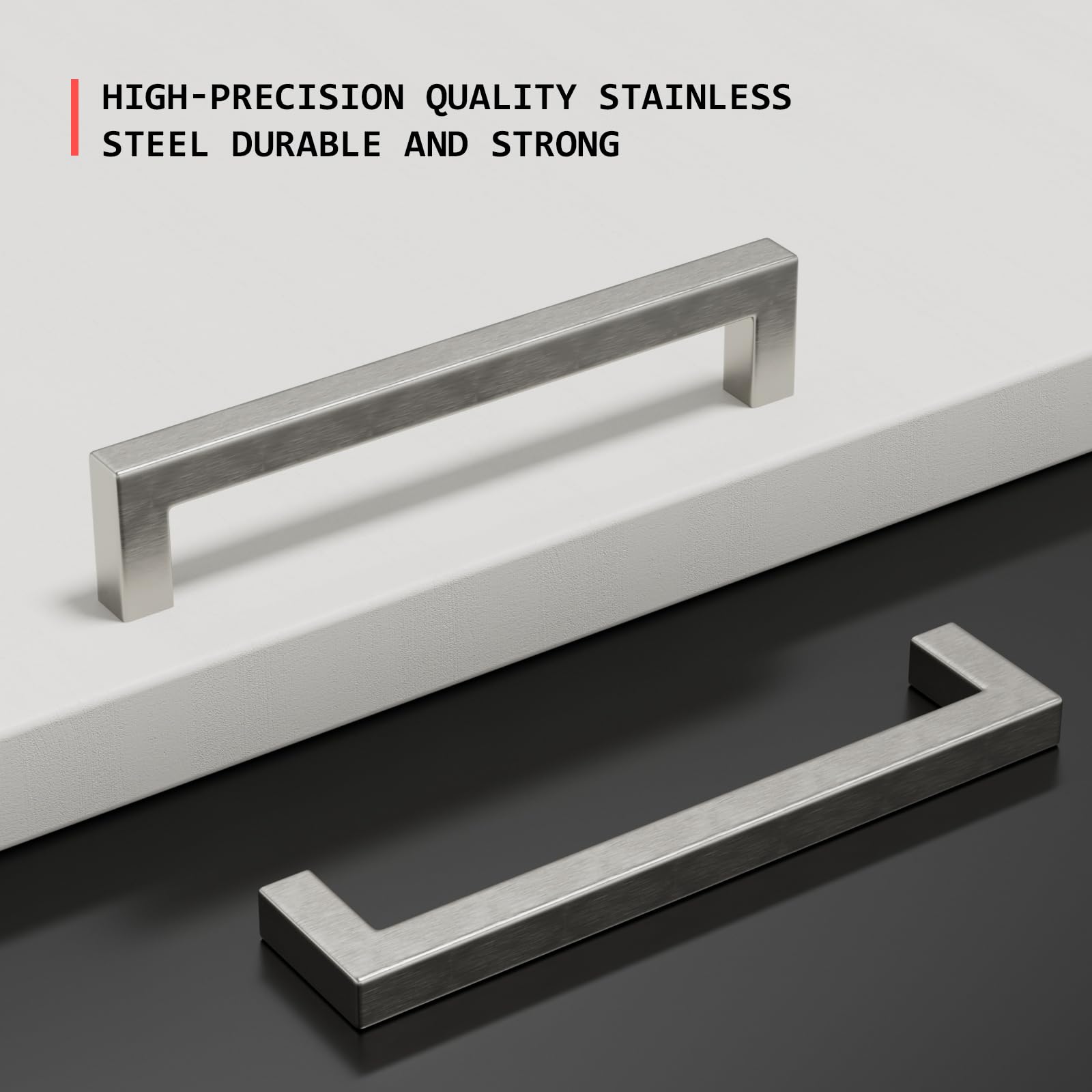 Snapklik.com : Homdiy 5 Pack 4-1/2 Inch Brushed Nickel Cabinet Pulls ...