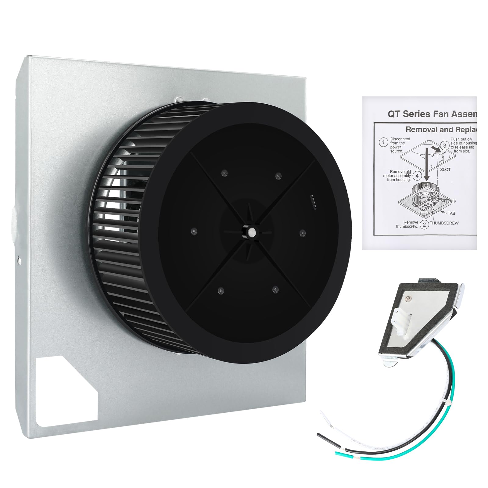 Amazon.com: S97018218 Bathroom Exhaust Fan Motor Replacement Parts ...