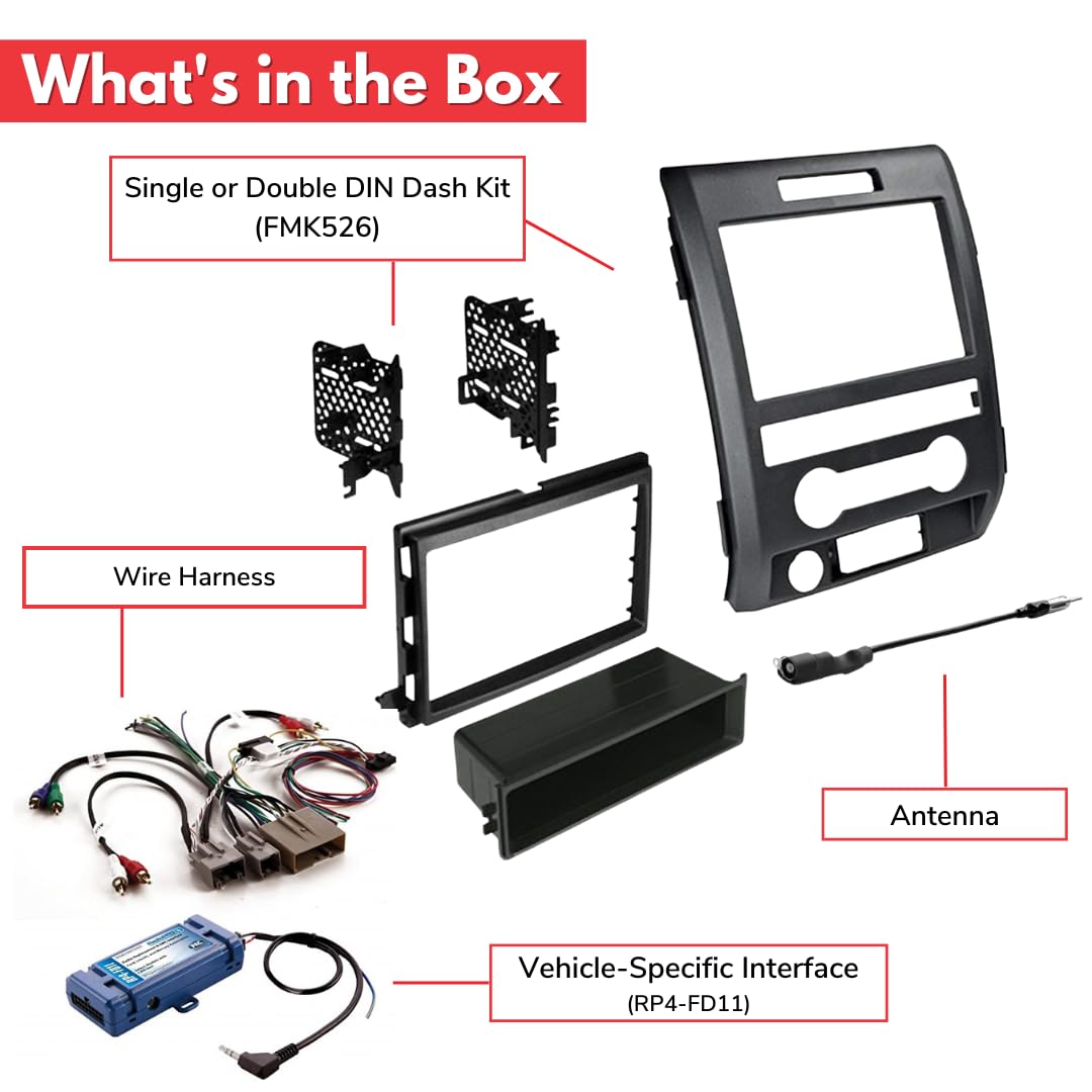 American International Single or Double DIN Radio Complete Dash Kit ...
