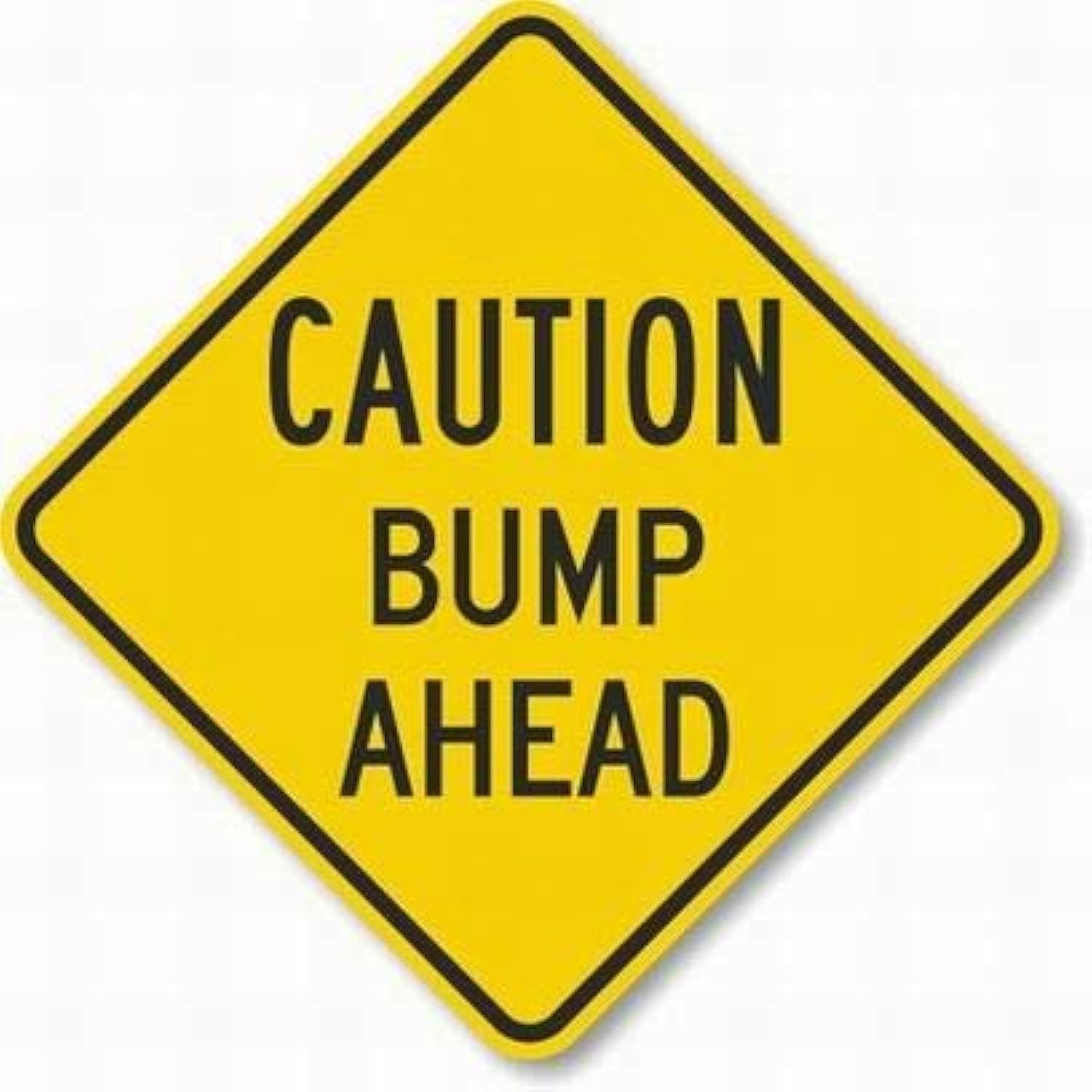 Amazon.com: 2PC Speed Bump Sign with Stakes, 17 Inches by 13 Inches ...