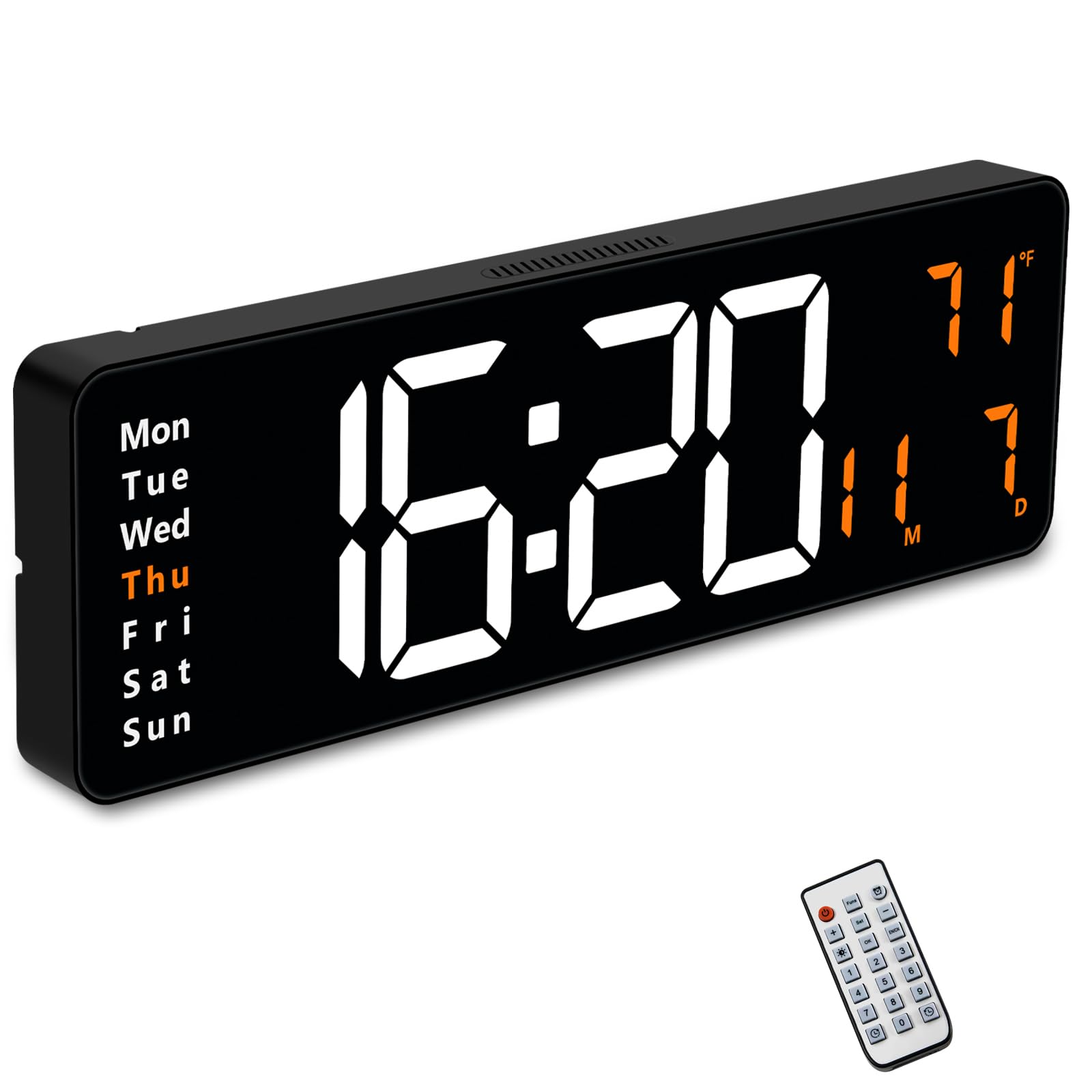 Amazon.com: MICOTA 16" Large Digital Wall Clock, Remote Controll, 2 ...