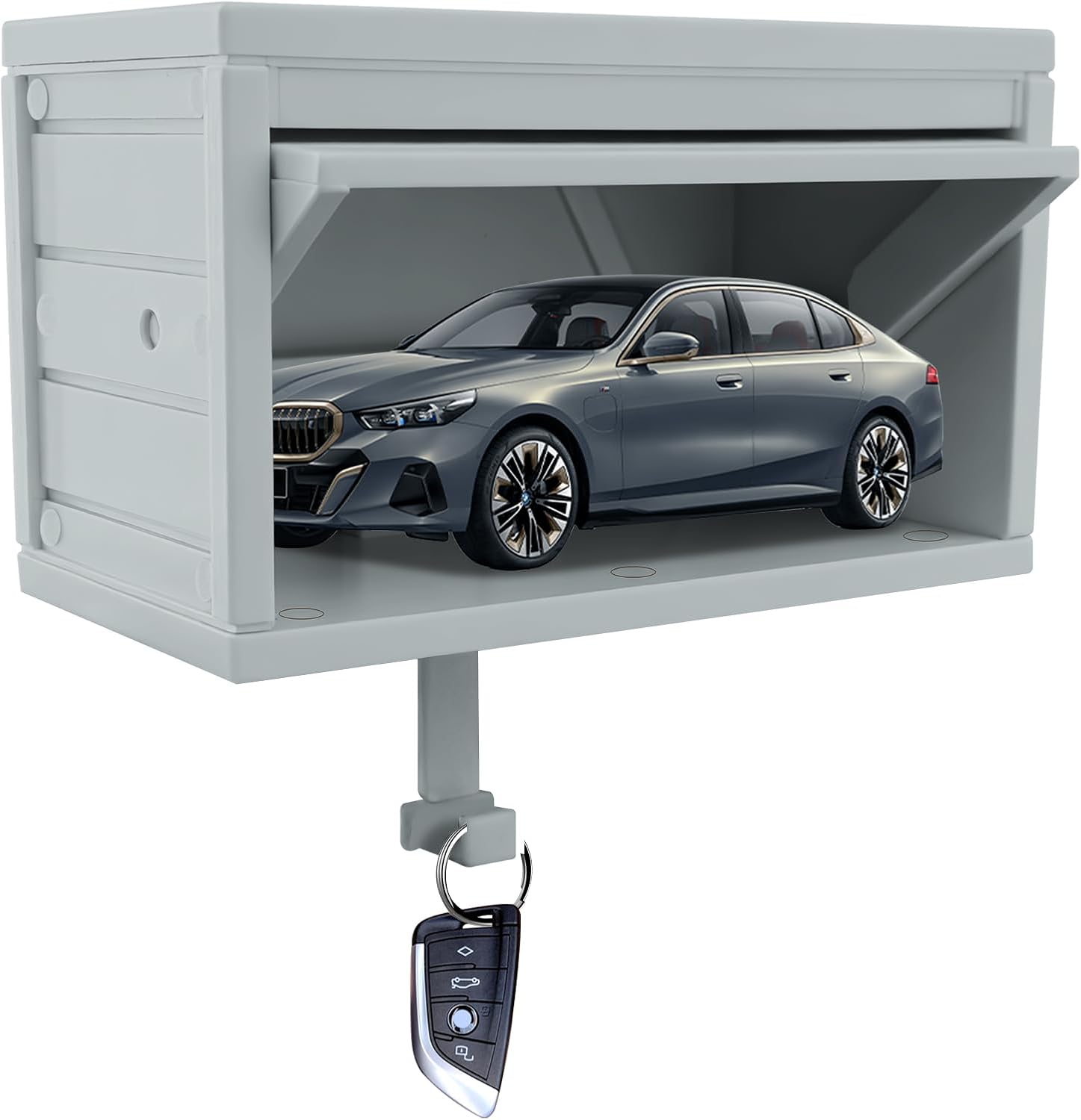 Amazon.com: Key Holder for Wall, Car Garage Key Holder with Opening Door, Lock Opener Organizer ...