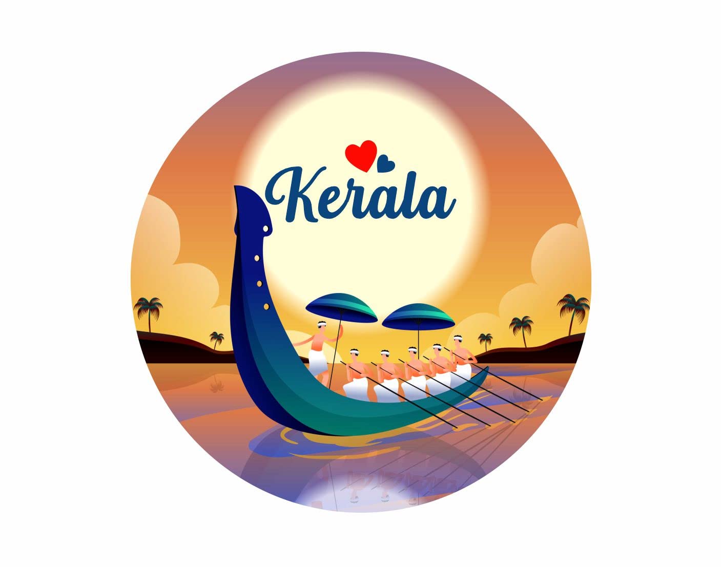 BIRD'S MIND® Fridge Magnet Kerala Indian States Scenery God's Own ...